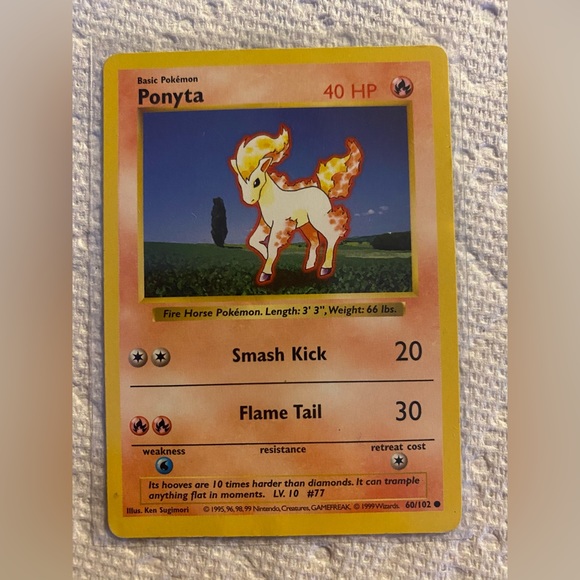 Pokemon | Toys | Original Shadowless Ponyta | Poshmark